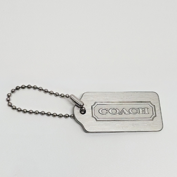 Coach | Bags | Coach Silver Hang Tag Purse Charm Key Chain | Poshmark